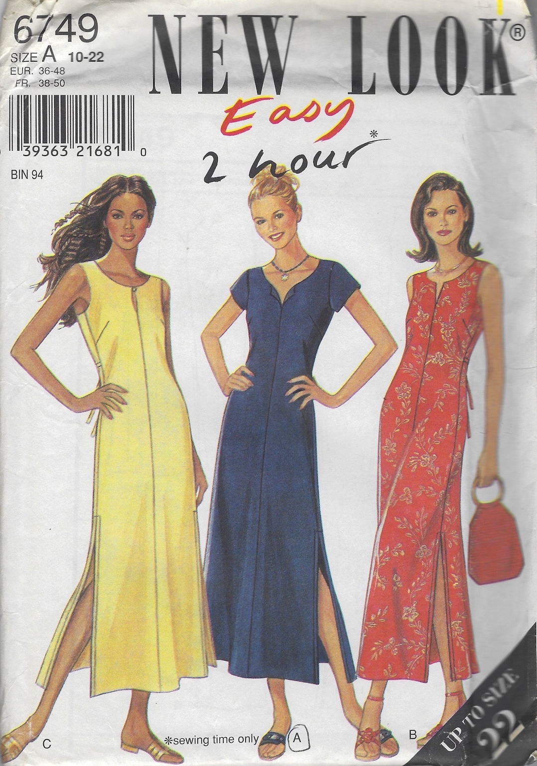 New Look 6749 Dresses Sewing Pattern - Etsy