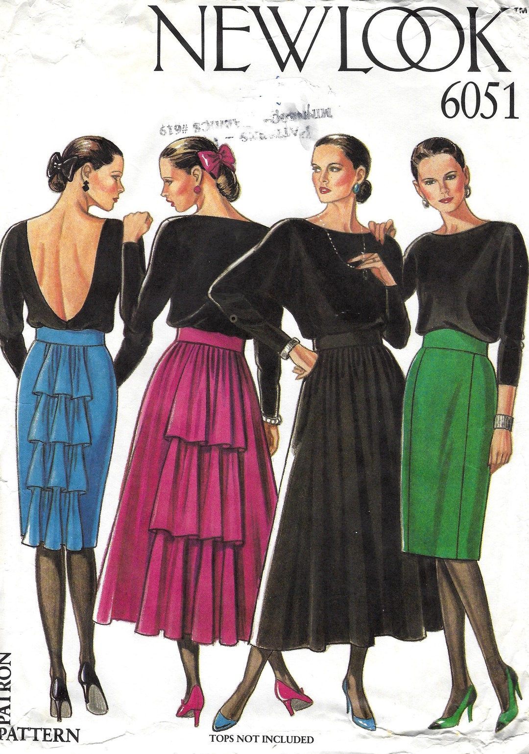 New Look 6051 Skirts Sewing Pattern - Etsy