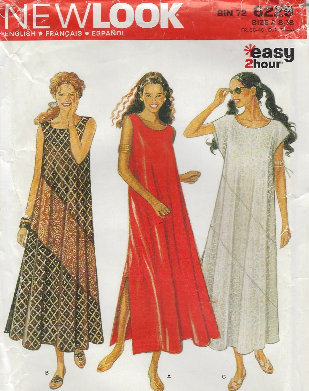 Pullover Dresses - New Look 6229 - Uncut Sewing Pattern - Etsy
