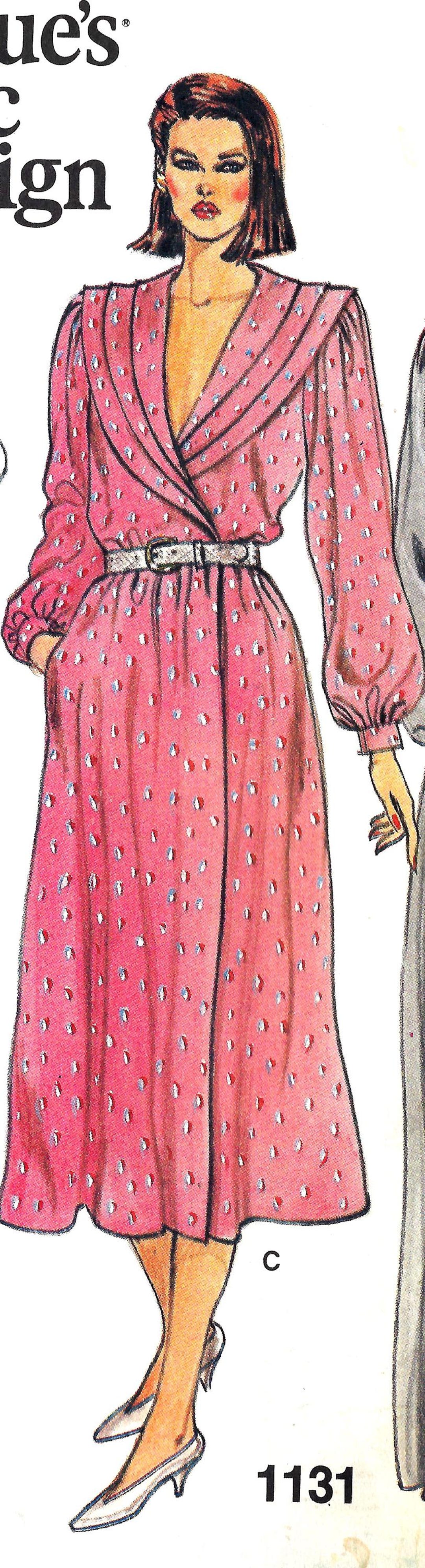 Vogue 1131 Wrap Dress or Robe Sewing Pattern - Etsy
