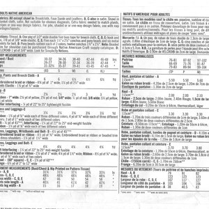 Native American Costumes by Andrea Schewe Simplicity 9142 Uncut Sewing ...