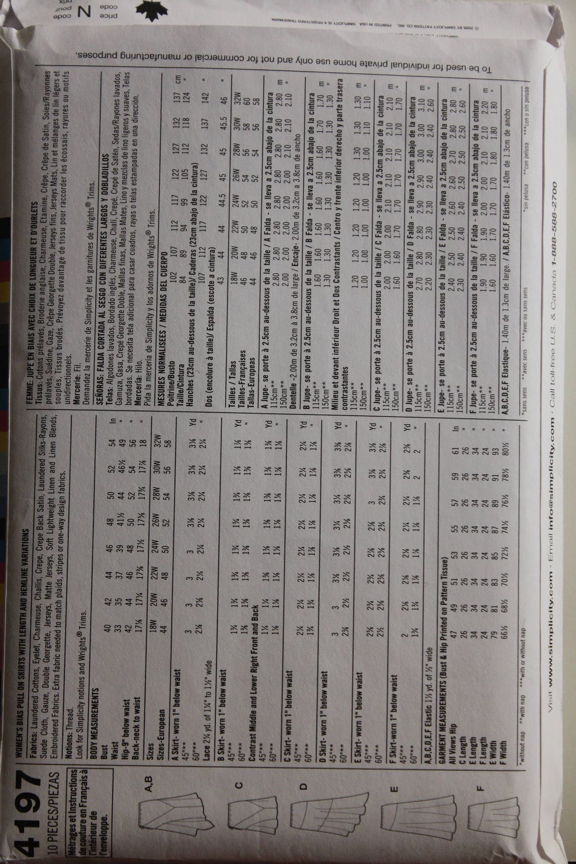 Skirt Set by Khaliah Ali Simplicity 4197 Uncut Pattern - Etsy