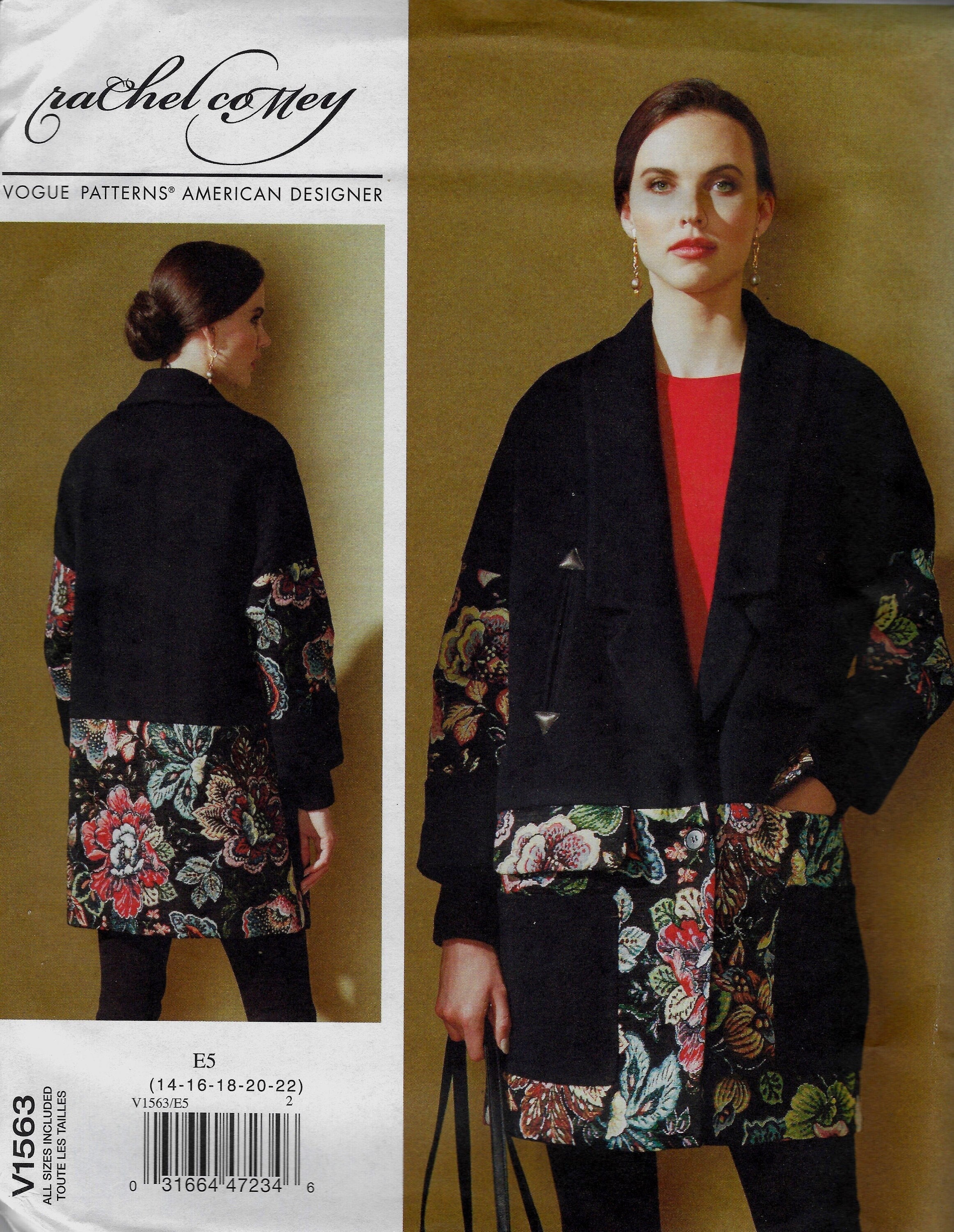 Jacket by Rachel Comey Vogue 1563 Uncut Pattern - Etsy