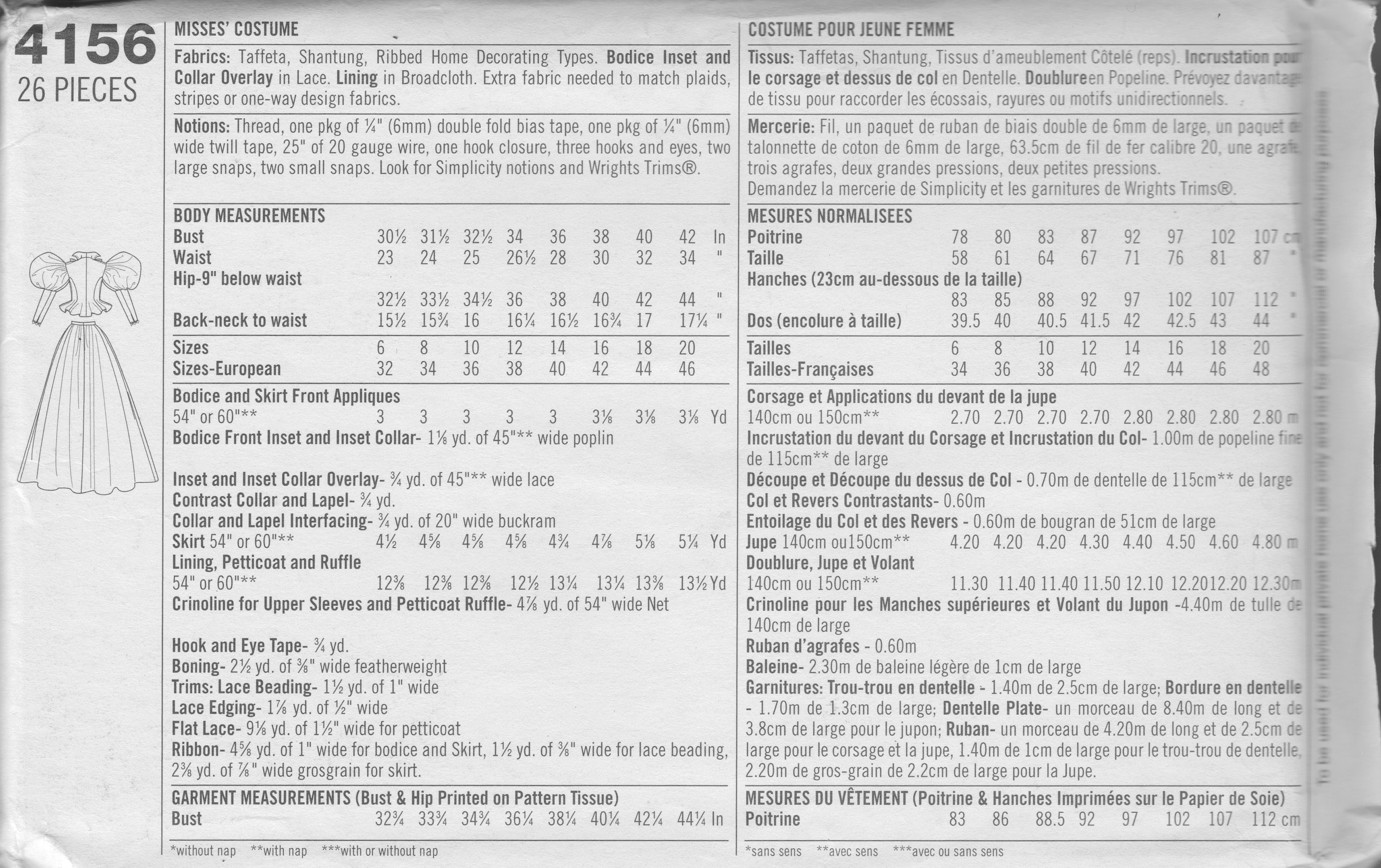 Designer Dress Circa 1895 by Andrea Schewe Simplicity Pattern 4156 ...