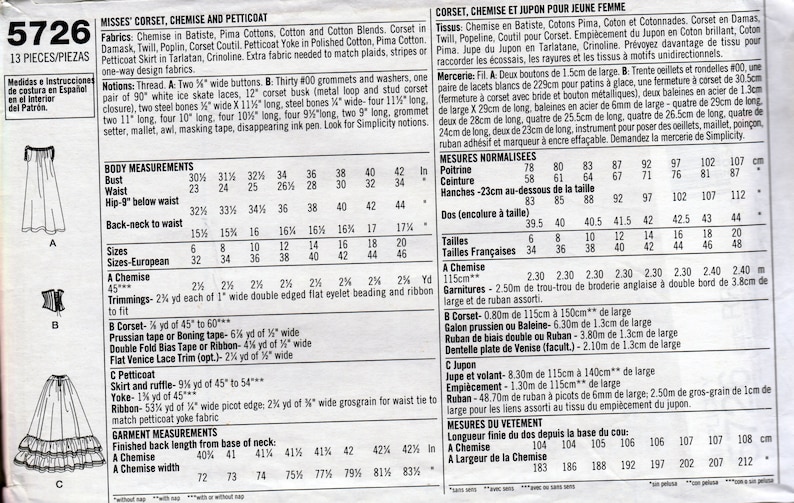 Southern Belle Costume by Martha Mccain Simplicity 5726 - Etsy