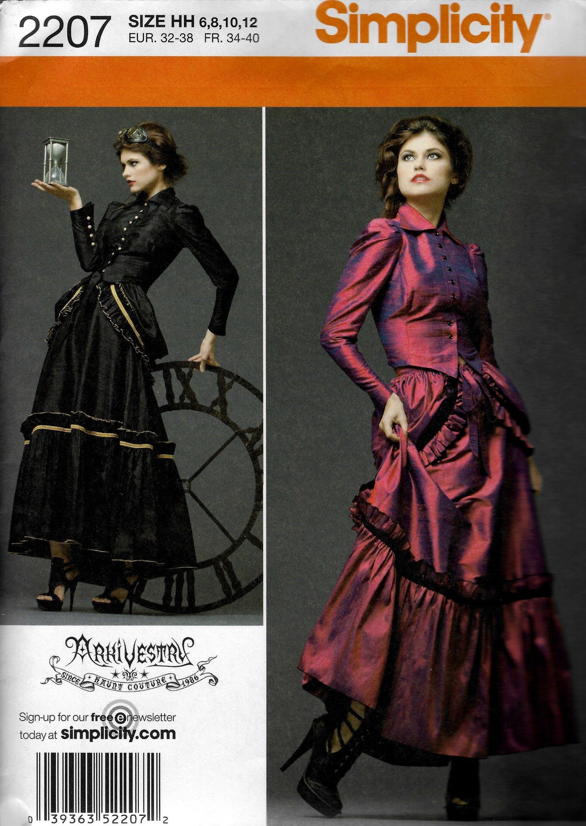 Steampunk Costume Dress Simplicity 2207 Uncut Pattern - Etsy