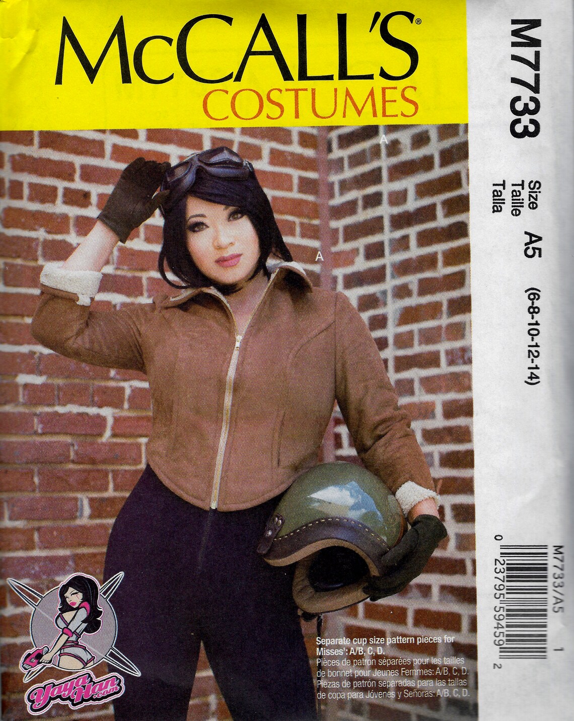 Leather Jacket by Yaya Han - Mccall's 7733 - Uncut Pattern - Etsy