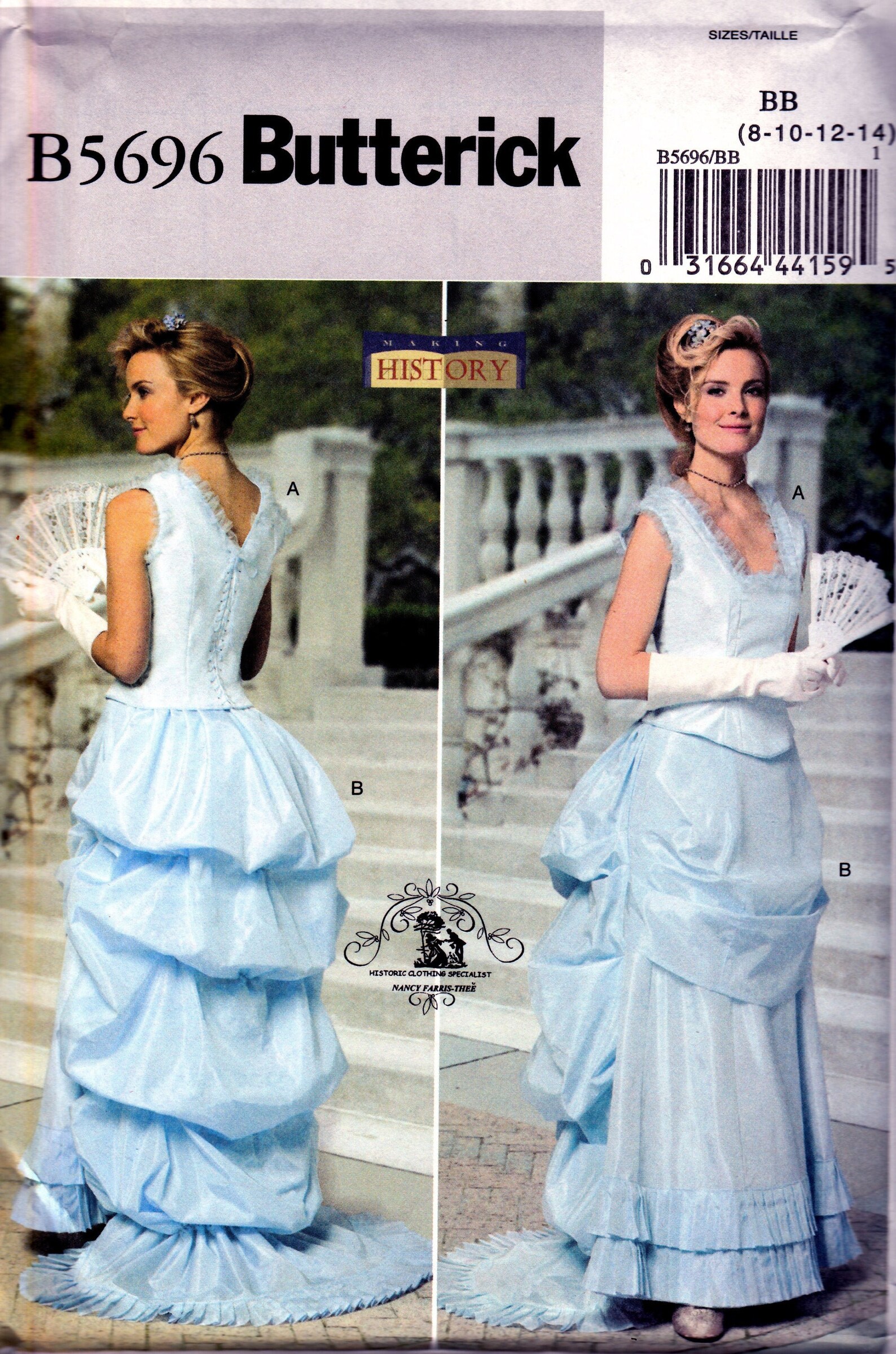 Top and Skirt Butterick History Pattern 5696 Uncut - Etsy