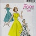 Retro 1956 Dress Reprint Butterick 5603 Uncut Pattern - Etsy