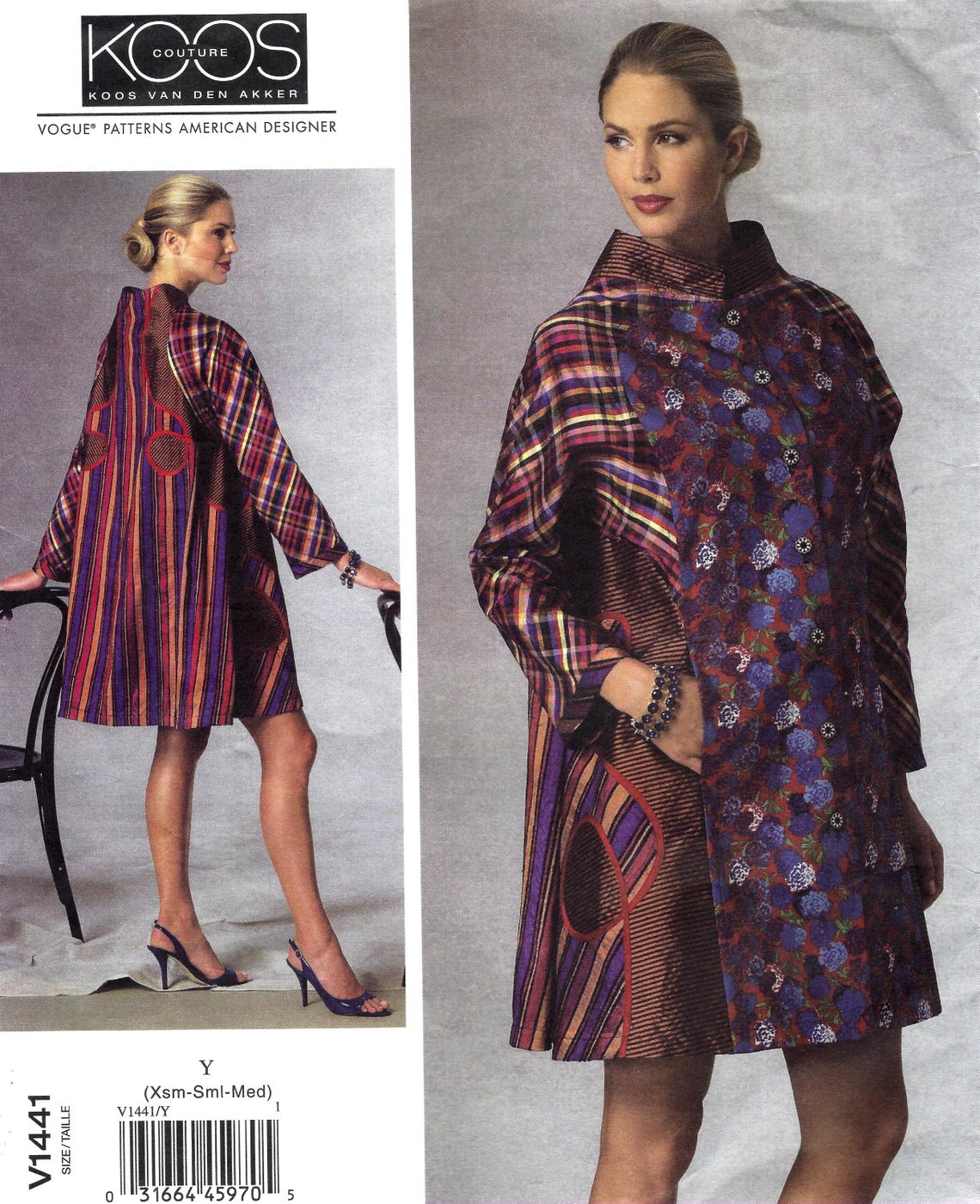 Designer Coat by Koos Van Den Akker - Vogue 1441 - Uncut Pattern - Etsy
