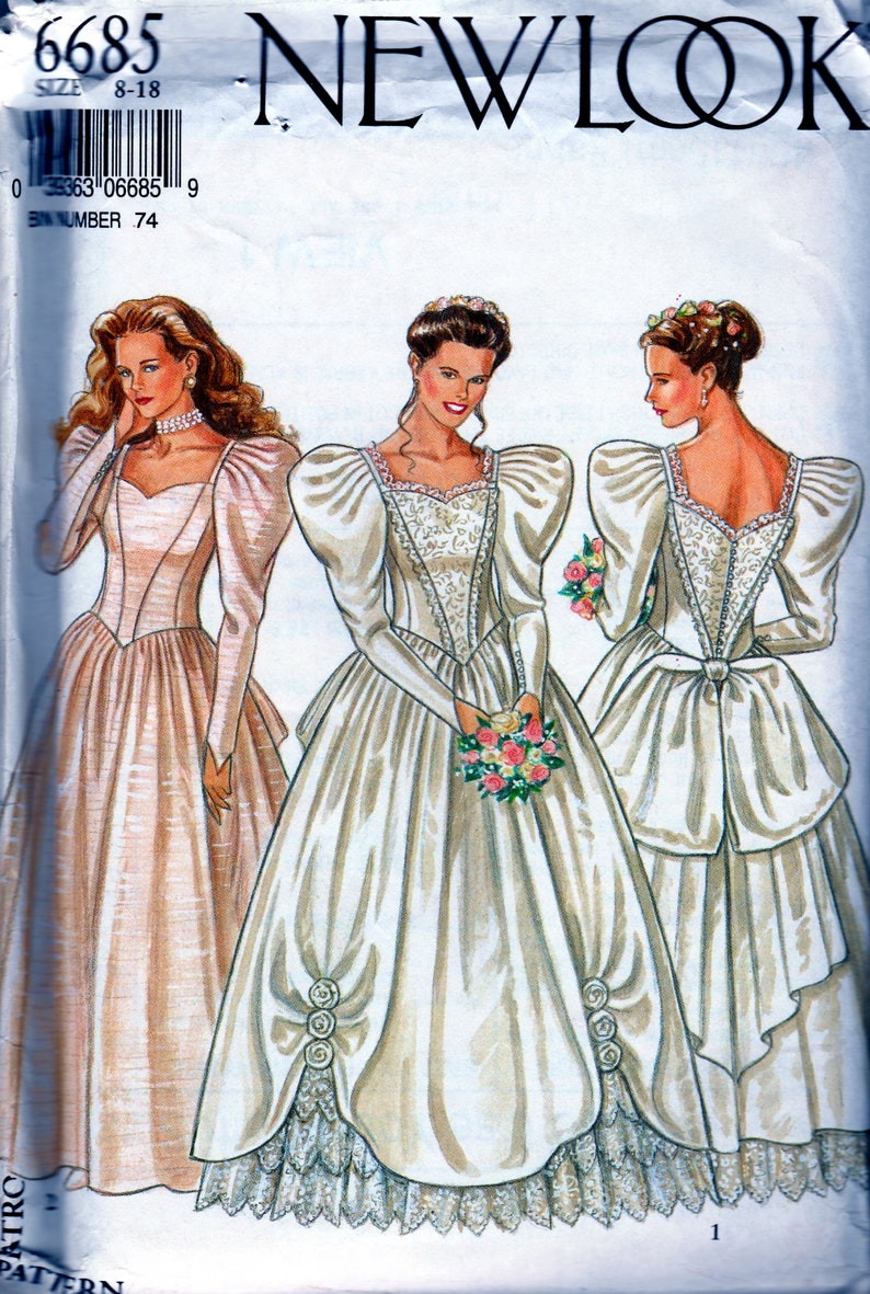 Princess or Wedding Dress - New Look 6685 - Uncut Pattern - Etsy
