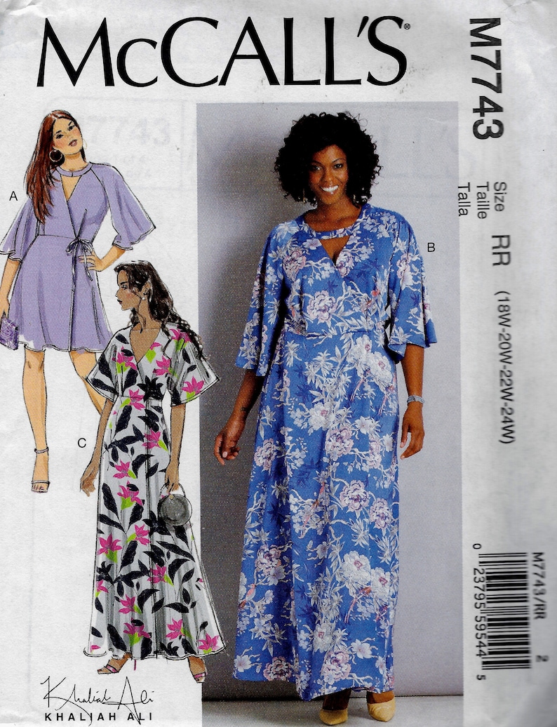 Wrap Dresses by Khaliah Ali Mccall's 7743 Uncut Pattern - Etsy