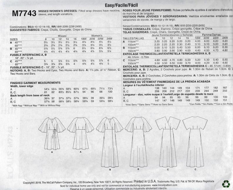 Wrap Dresses by Khaliah Ali Mccall's 7743 Uncut Pattern - Etsy