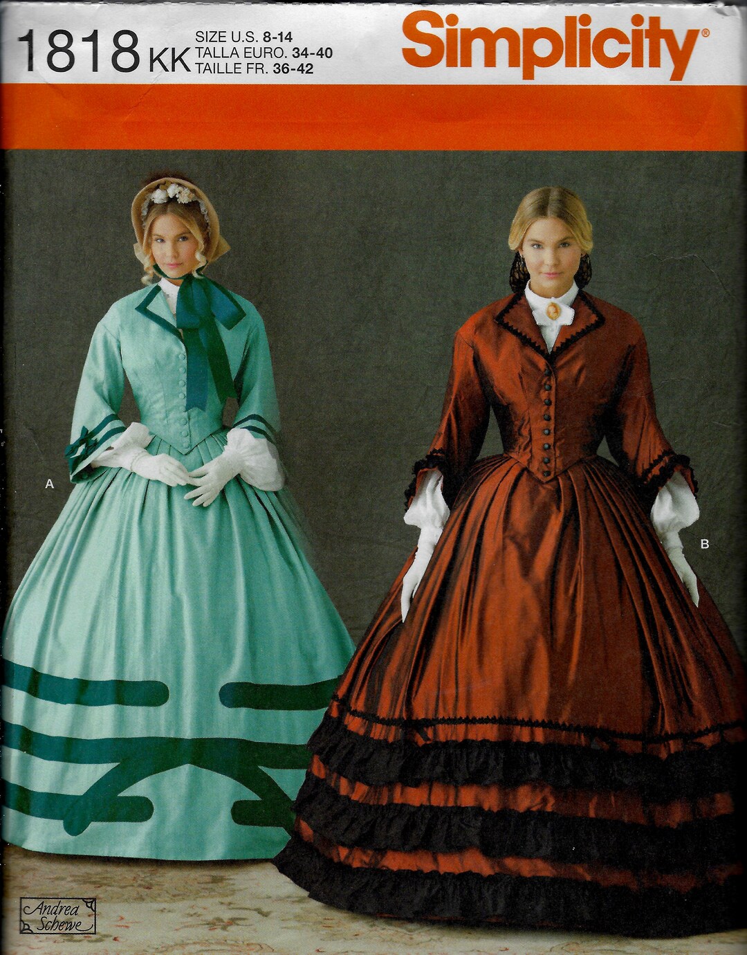 Southern Belle Costume by Andrea Schewe - Simplicity 1818 - Uncut ...