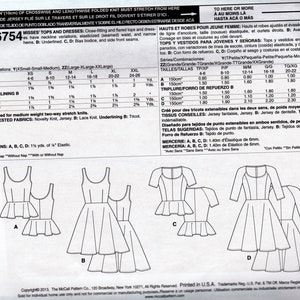 Dresses & Tops - Mccall's 6754 - Uncut Pattern - Etsy