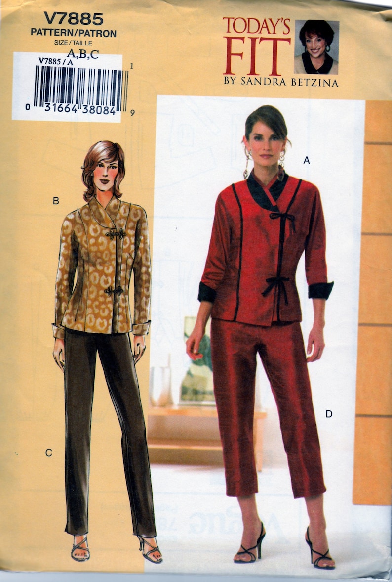 Sandra Betzina Top & Pants Vogue 7885 Sewing Pattern - Etsy