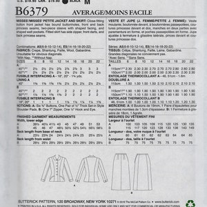 Retro 1950 Jacket & Skirt Reprint - Butterick 6379 - Uncut Pattern - Etsy