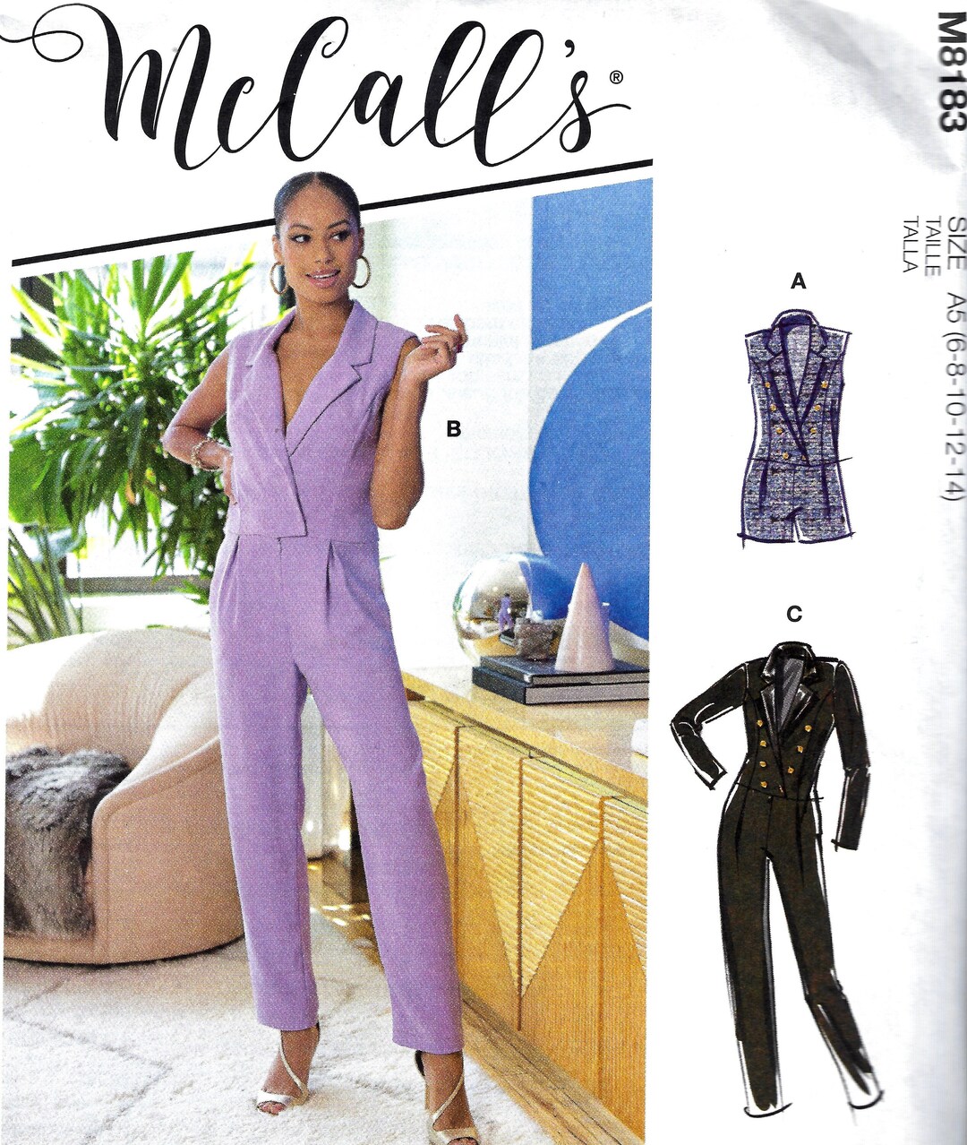 Jumpsuits - Mccall's 8183 - Uncut Sewing Pattern - Etsy
