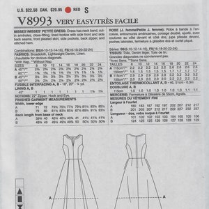 Dress, Pleated Skirt - Vogue 8993 - Uncut Sewing Pattern - Etsy
