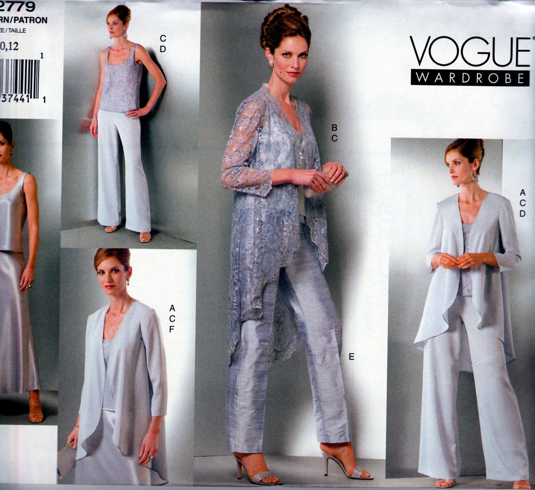 Vogue 2779 Jacket, Top, Pants & Skirt Sewing Pattern - Etsy