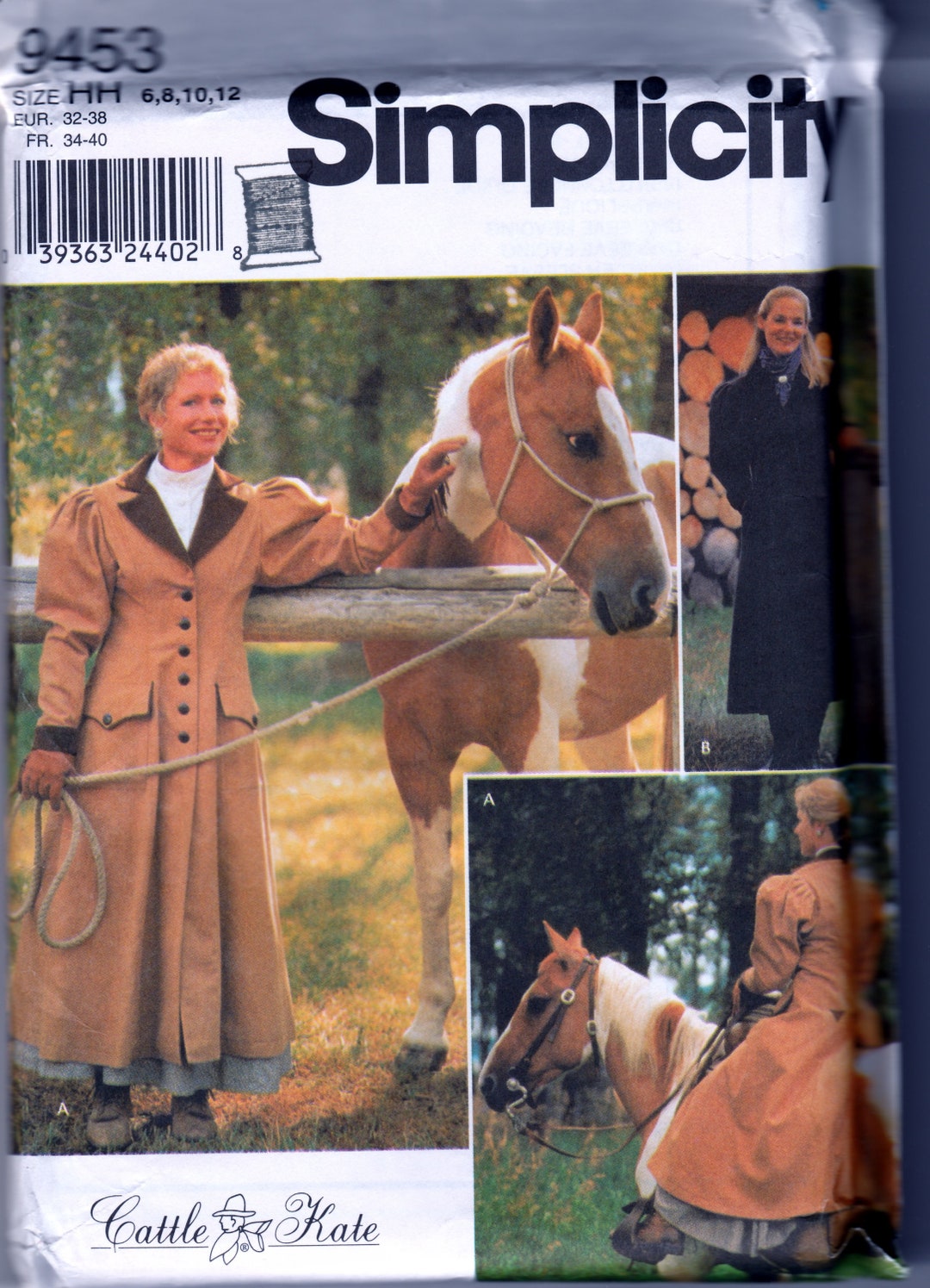 Carriage & Buggy Coat by Cattle Kate Simplicity 9453 Sewing Pattern - Etsy