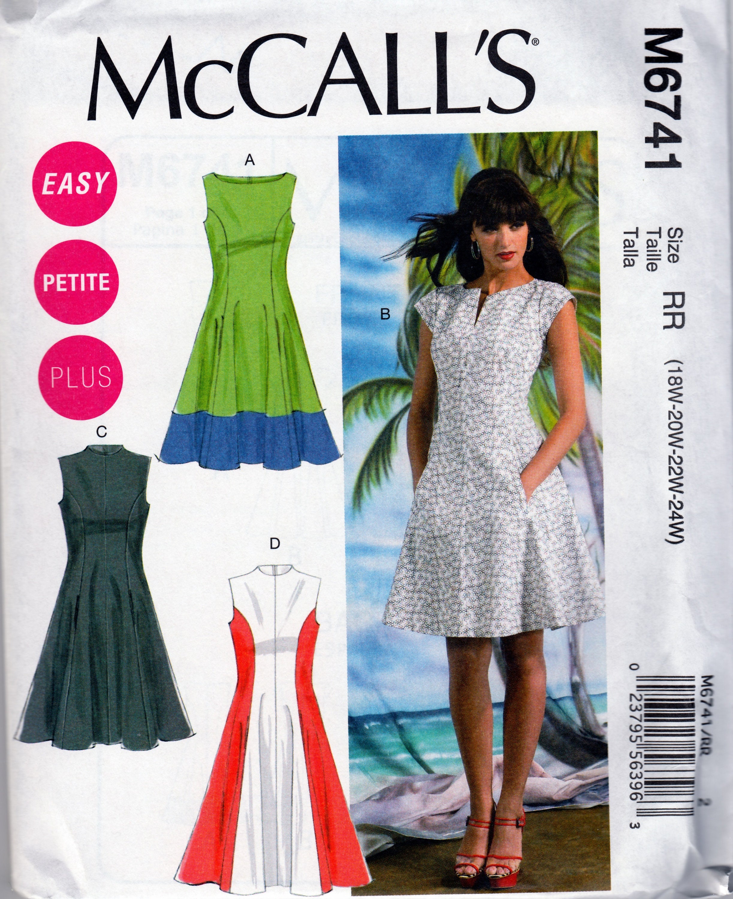 Dress Set Princess Seams - Mccall's 6741 - Uncut Pattern - Etsy