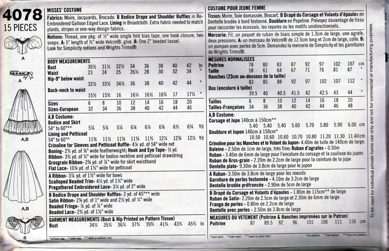 Designer Dress Circa 1895 by Andrea Schewe Simplicity Pattern 4078 ...