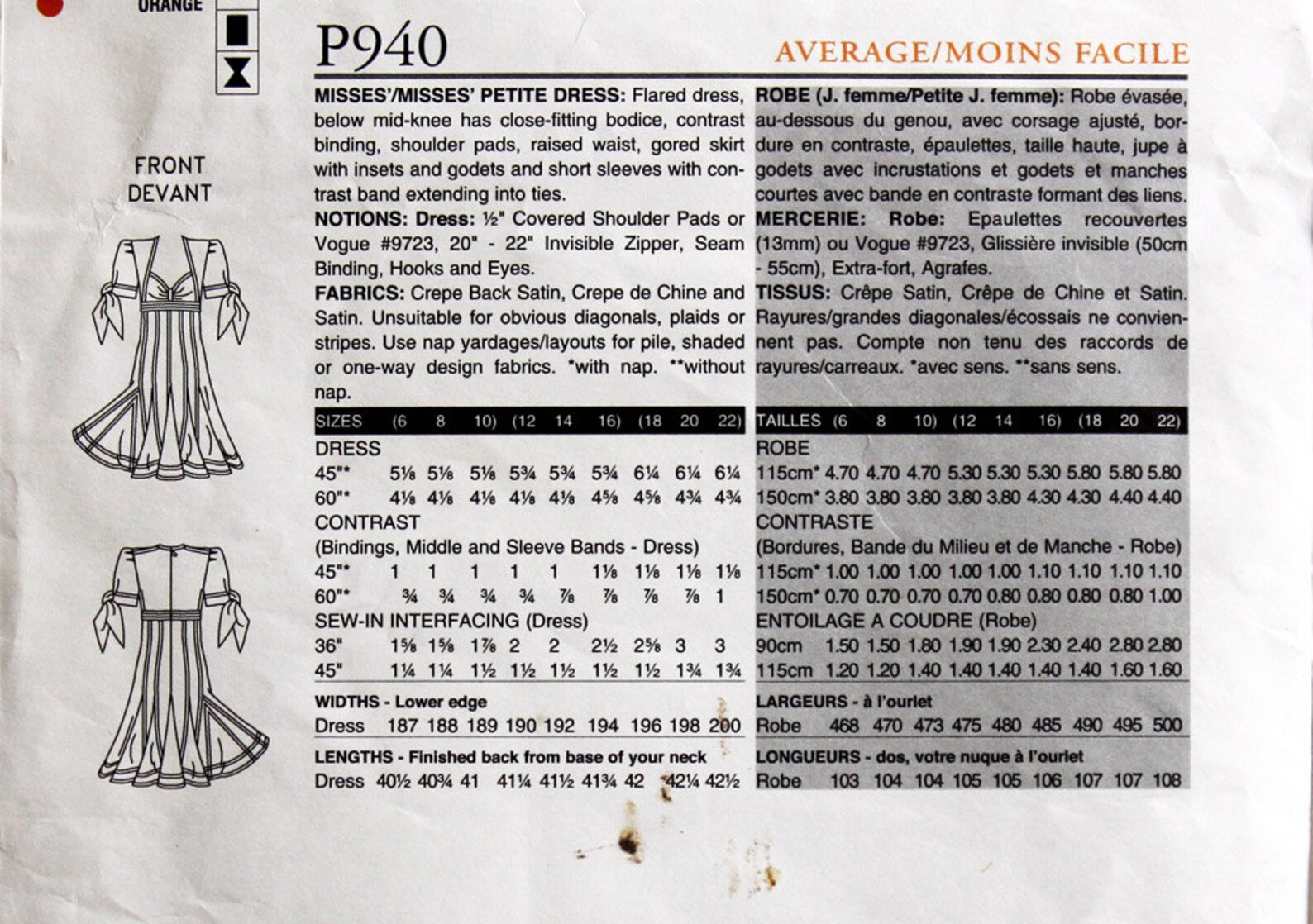 Flared Dress by Donna Karan Vogue 2785 Uncut Pattern - Etsy