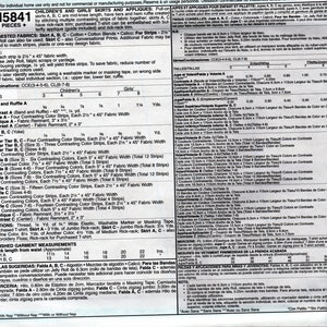 Girls Patchwork Skirt Set - Mccall's 5841 - Uncut Sewing Pattern - Etsy