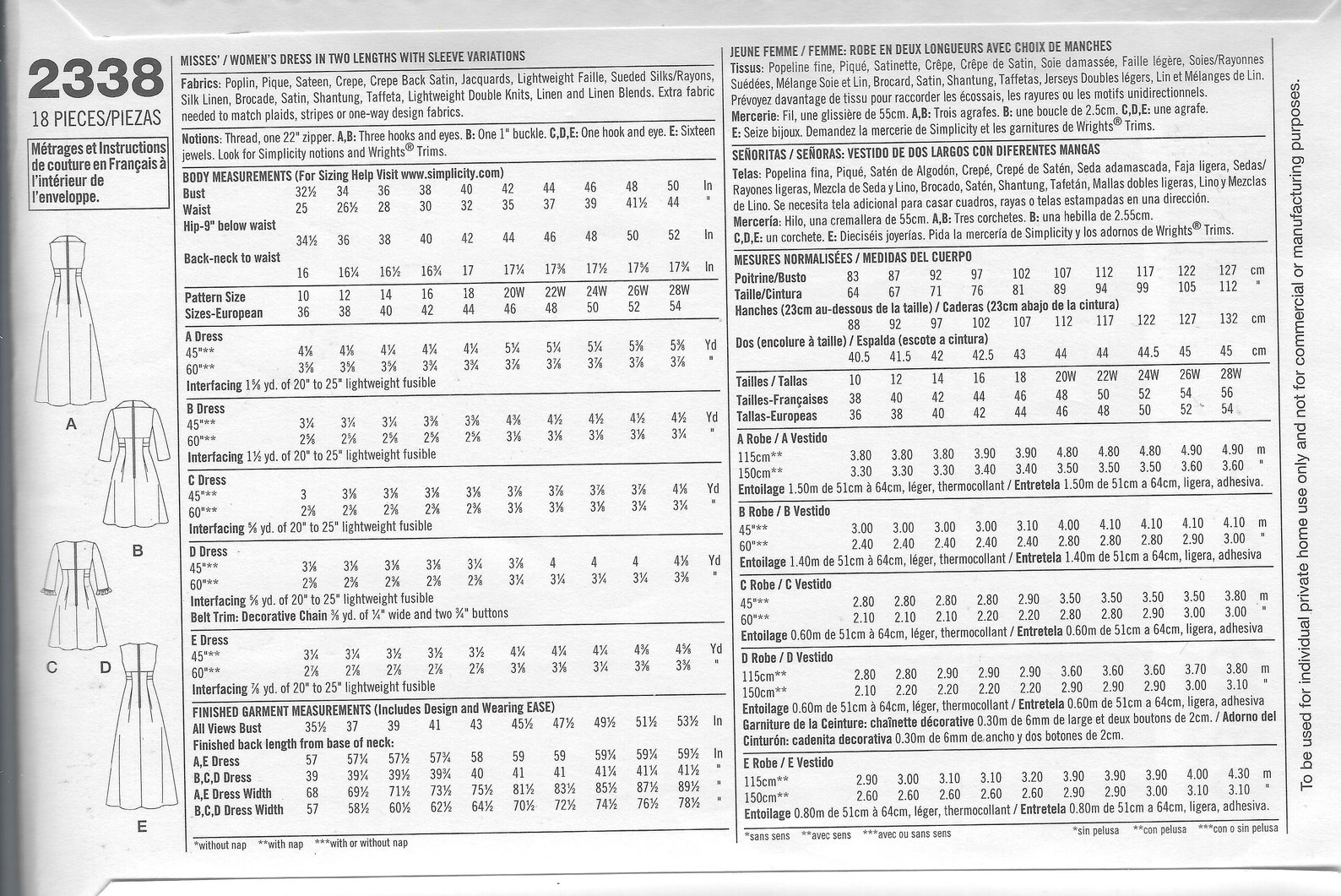 Day or Evening Dresses Simplicity 2338 Uncut Pattern - Etsy