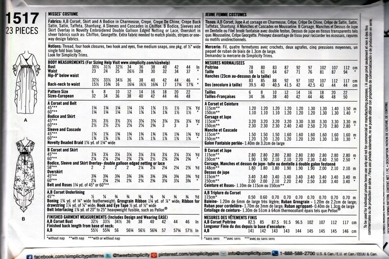 Titanic Era Costumes by Andrea Schewe - Simplicity 1517 - Uncut Pattern ...