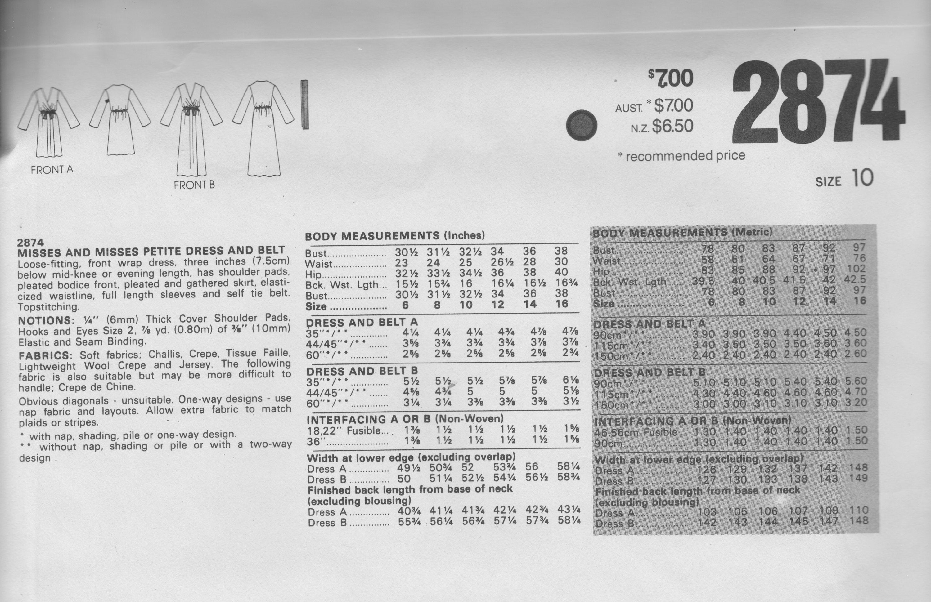 Evening Dress by Christian Dior Vogue 2874 uncut Sewing Pattern - Etsy