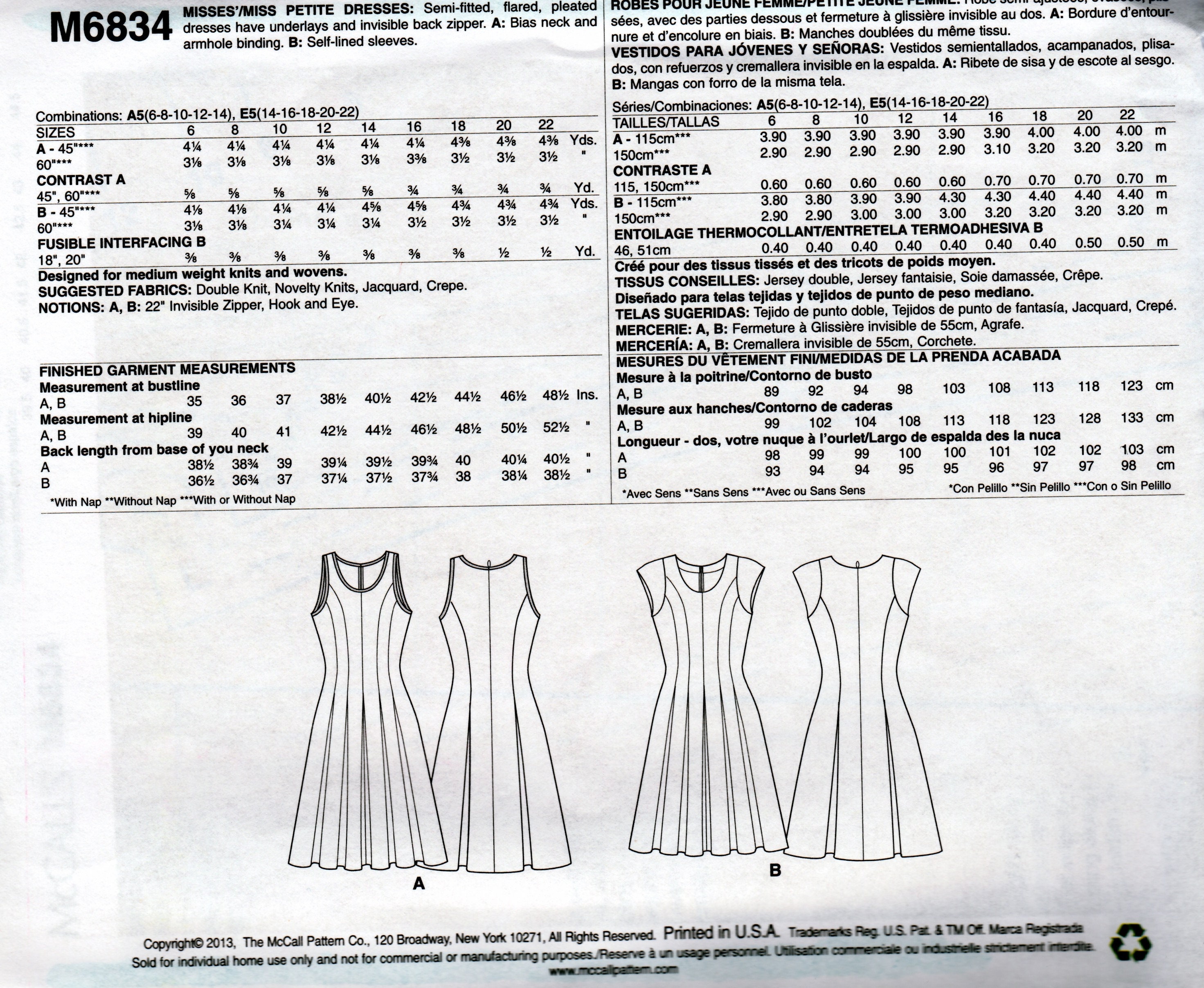 Summer Dresses by Melissa Watson Mccall's 6834 Uncut Pattern - Etsy