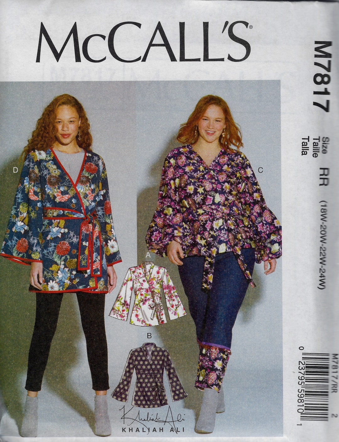 Jackets by Khaliah Ali - Mccall's 7817 - Uncut Patern - Etsy