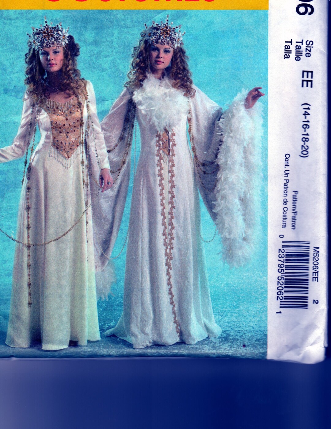Mccall's 5206 Snow Queen Costume Sewing Pattern - Etsy