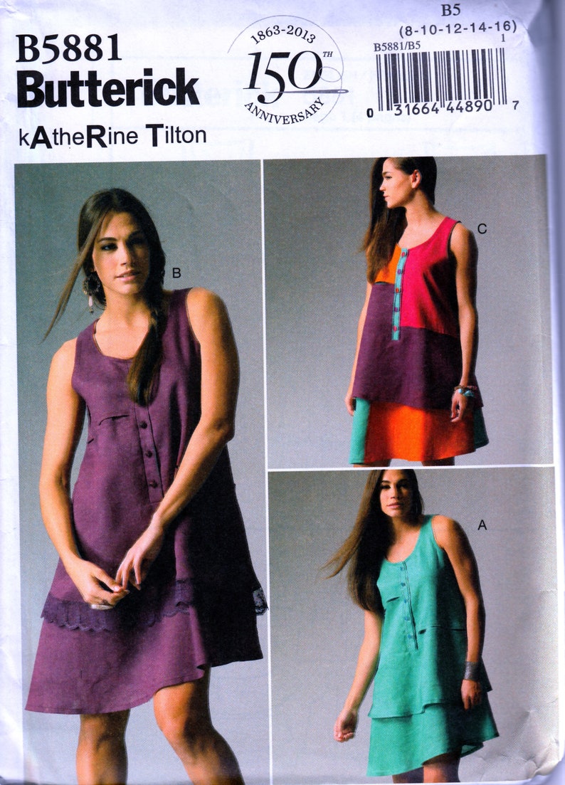 Summer Dress by Katherine Tilton Butterick 5881 Uncut Pattern - Etsy