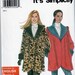 Lined Coat - Easy Simplicity 9889 - Uncut Sewing Pattern - Etsy