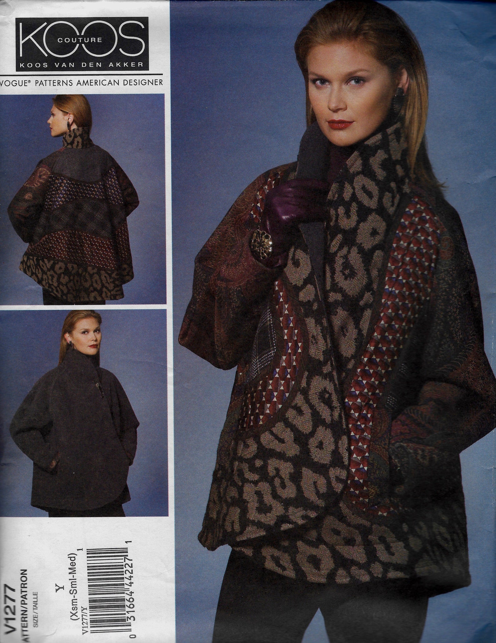 Jacket, Reversible by Koos Van Den Akker Vogue 1277 Uncut Pattern - Etsy