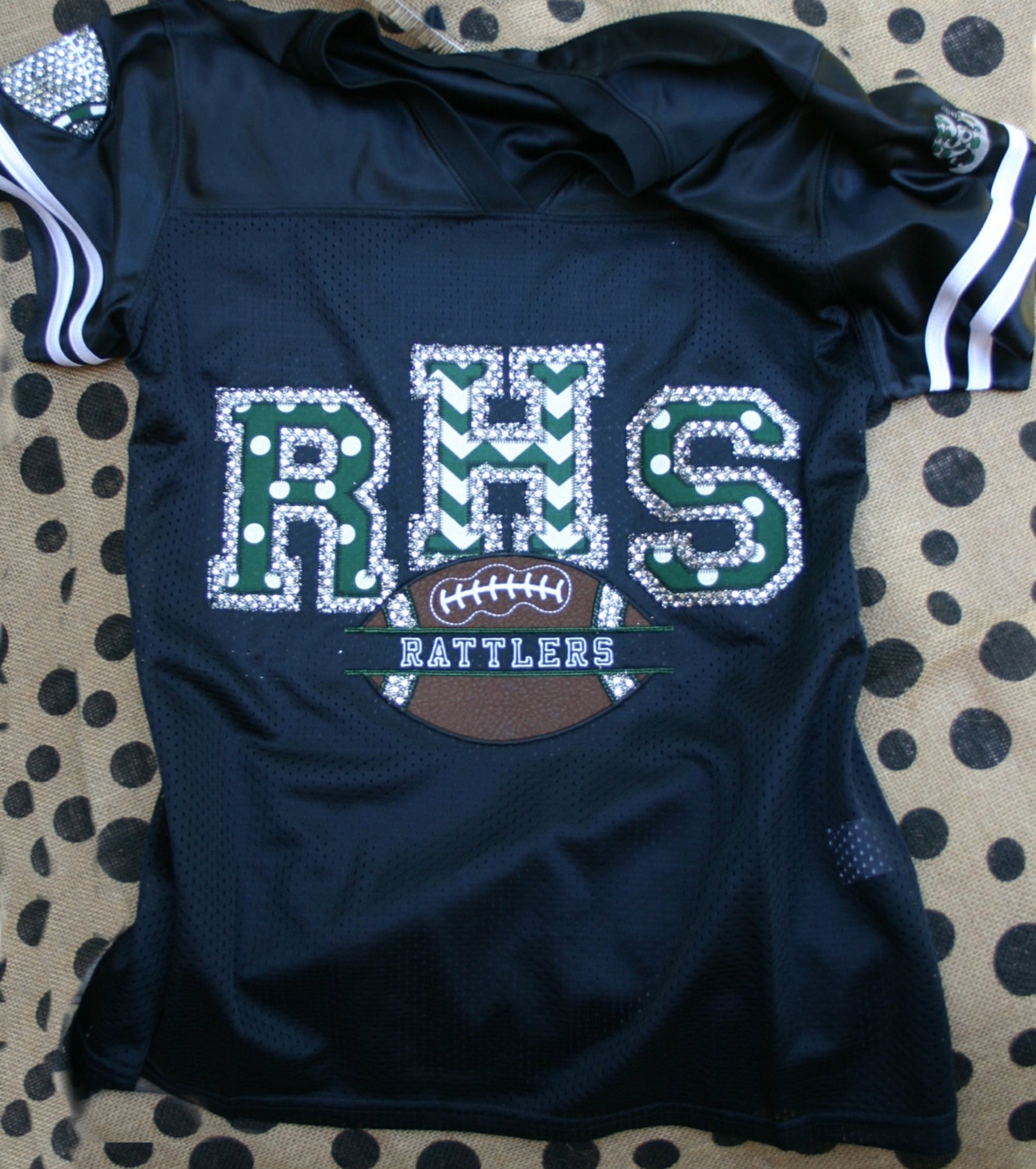 Fan Shirt: Monogrammed Applique Personalized Football Basketball ...