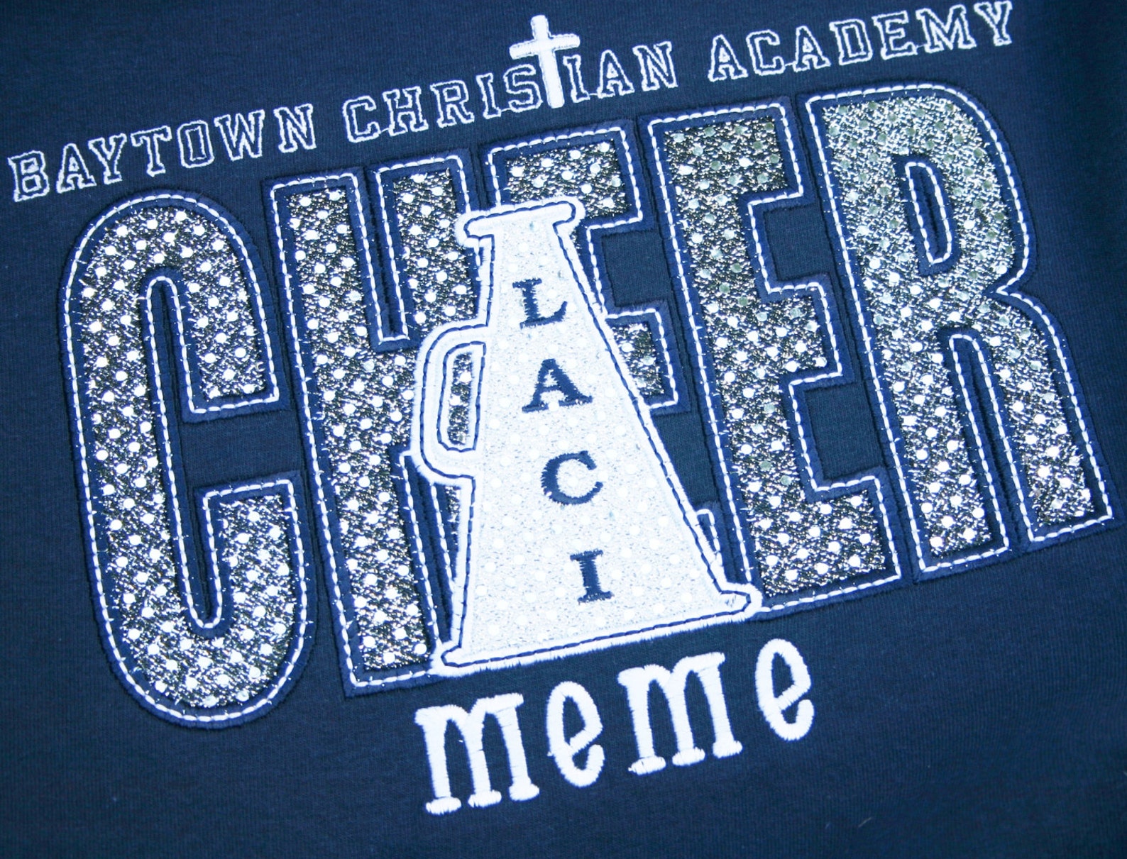 Cheer Fan Shirt Monogrammed Applique Personalized Cheer Bling - Etsy