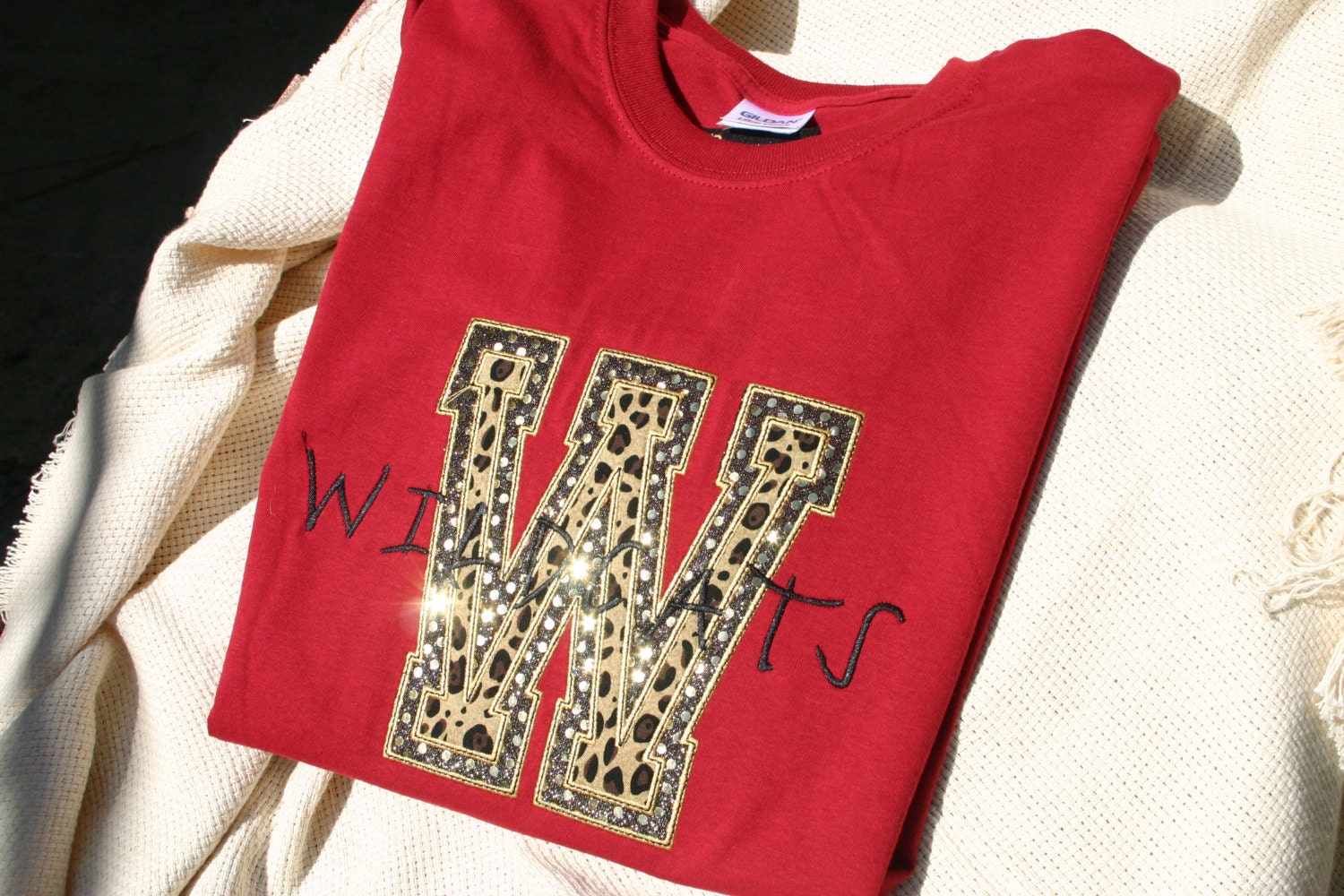 Fan Shirt Bling Applique Personalized Football Basketball - Etsy