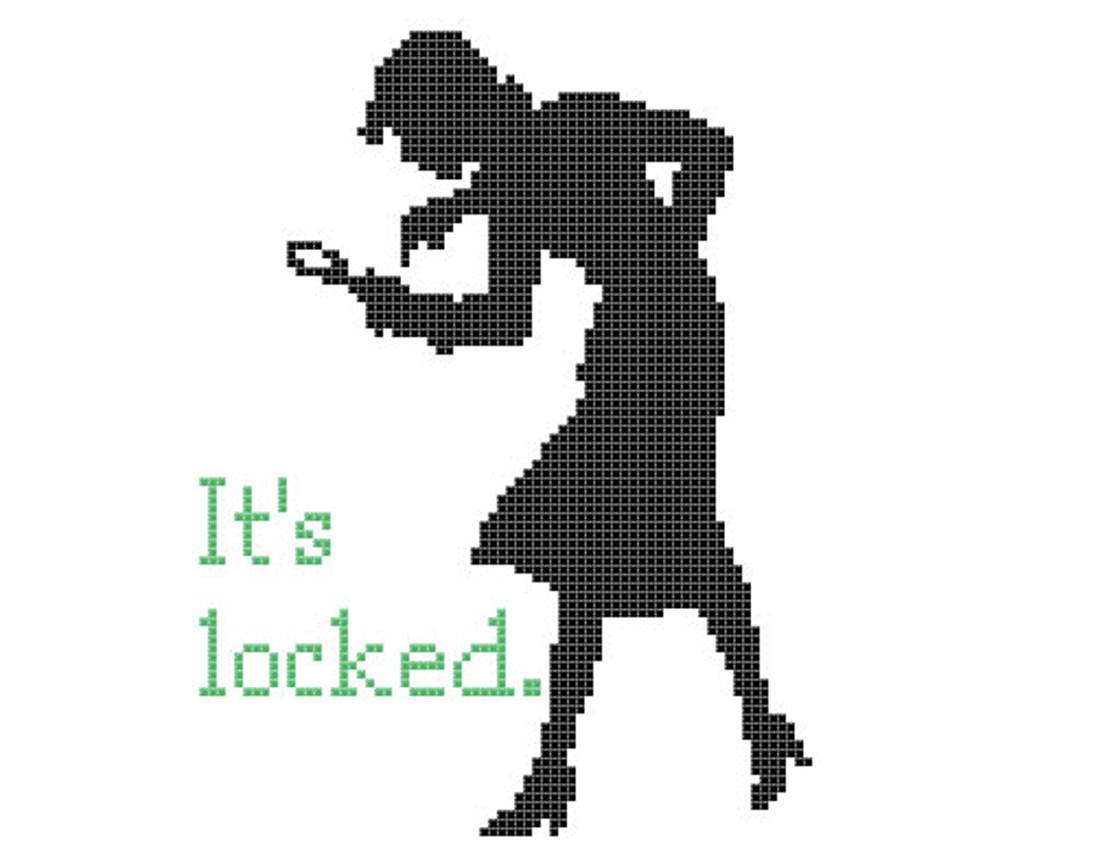 PDF PATTERN Nancy Drew "it's Locked" Cross Stitch - Etsy