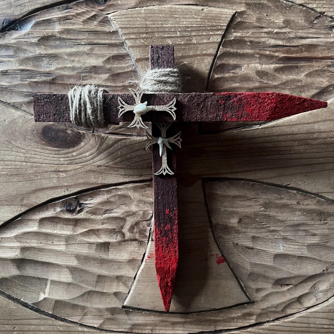 Bloody Tooth Vampire Stake Wall Hanging - Etsy