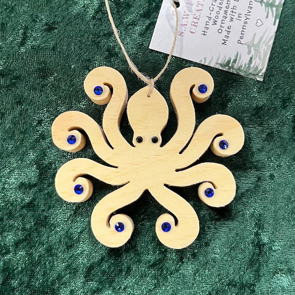 Wooden Octopus - Etsy