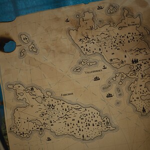 Hand Lettered Treasure Map Style Font for Dnd Pirate Font Fantasy Table ...