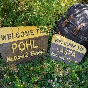 Custom Sign Laser Cut Custom National Forest Sign Gift for Hikers Gift ...