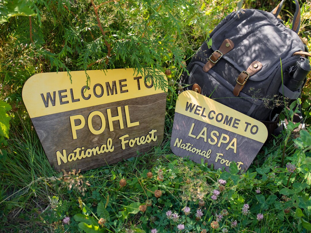 Custom Sign Laser Cut Custom National Forest Sign Gift for Hikers Gift ...