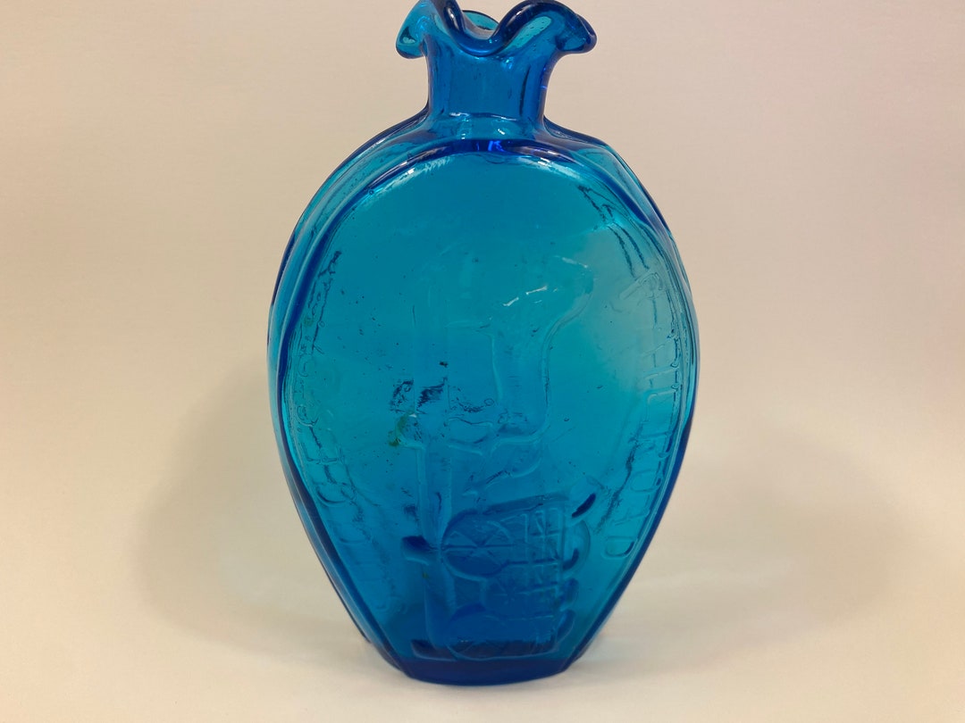 Vintage Aqua Double Sided Success to the Railroad Collectable Bottle ...