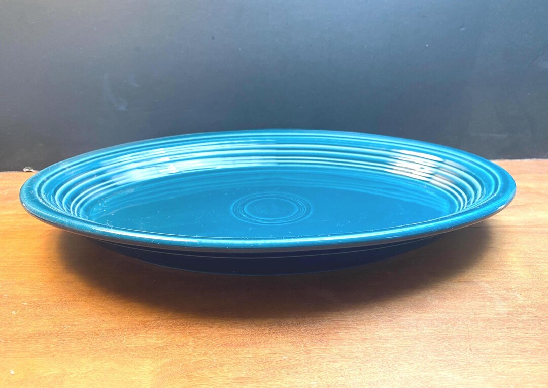 Fiesta Ware Juniper 14” Sering Platter Intro 1999 Collection by Homer ...