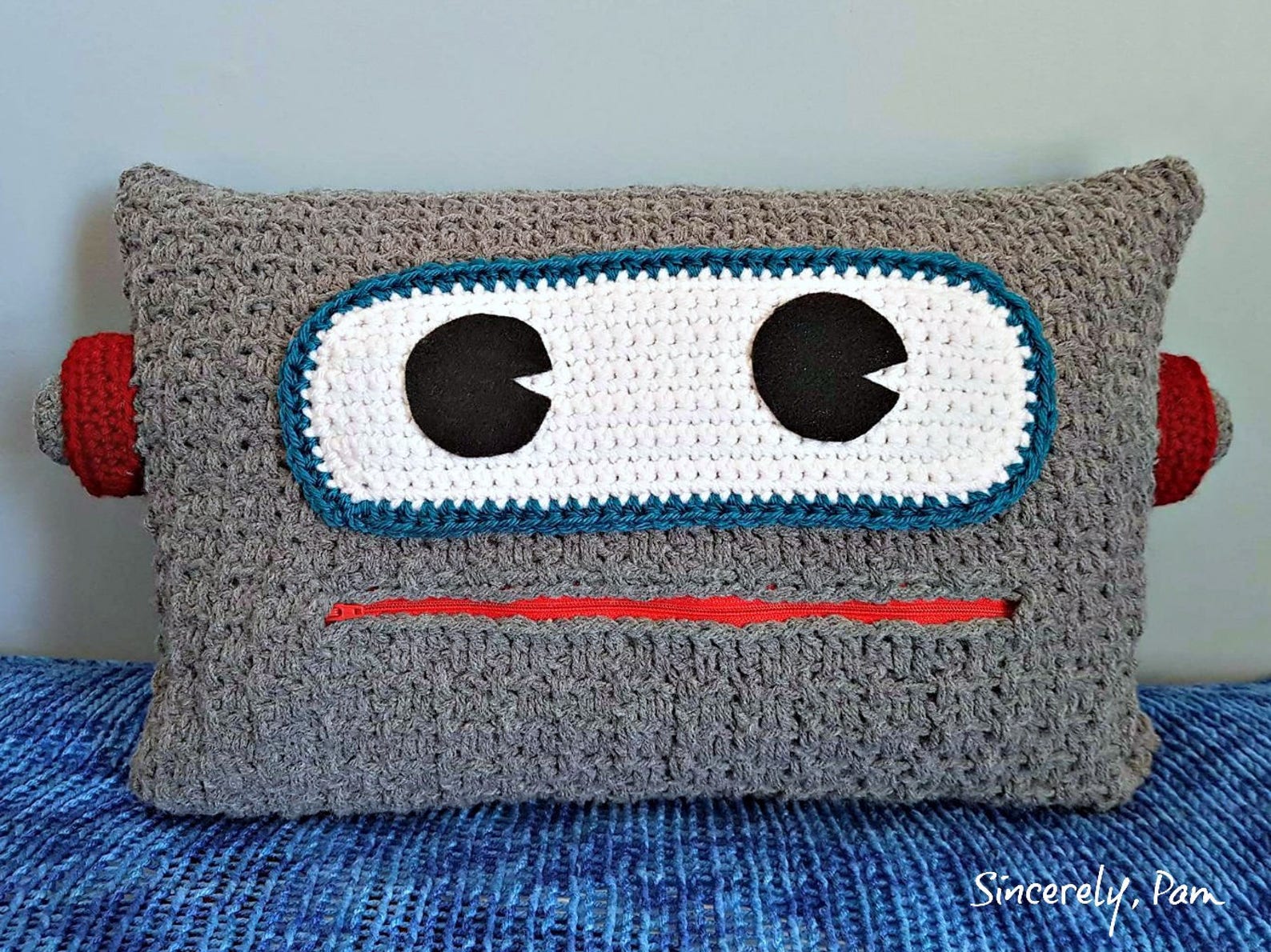 Robot Pillow Crochet Pattern Pdf - Etsy
